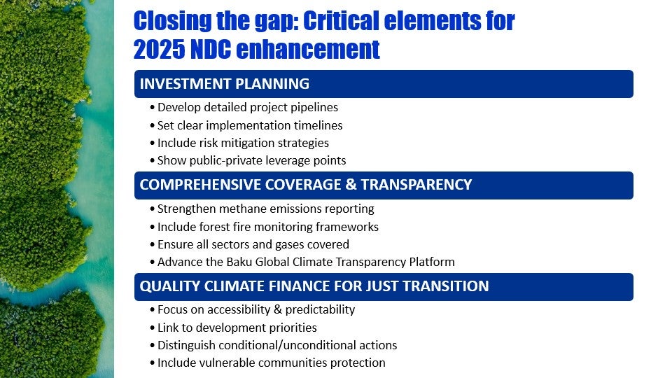 Closing emissions gap with 2025 NDC Revisions: Critical Opportunities ...