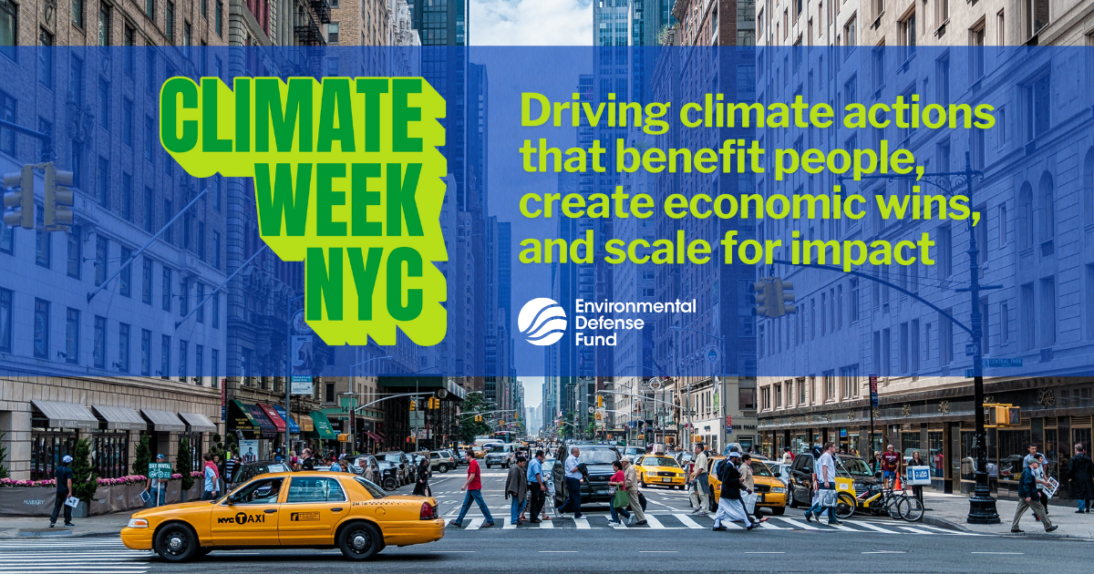Solutions to Scale at Climate Week NYC: Driving Climate Actions that ...