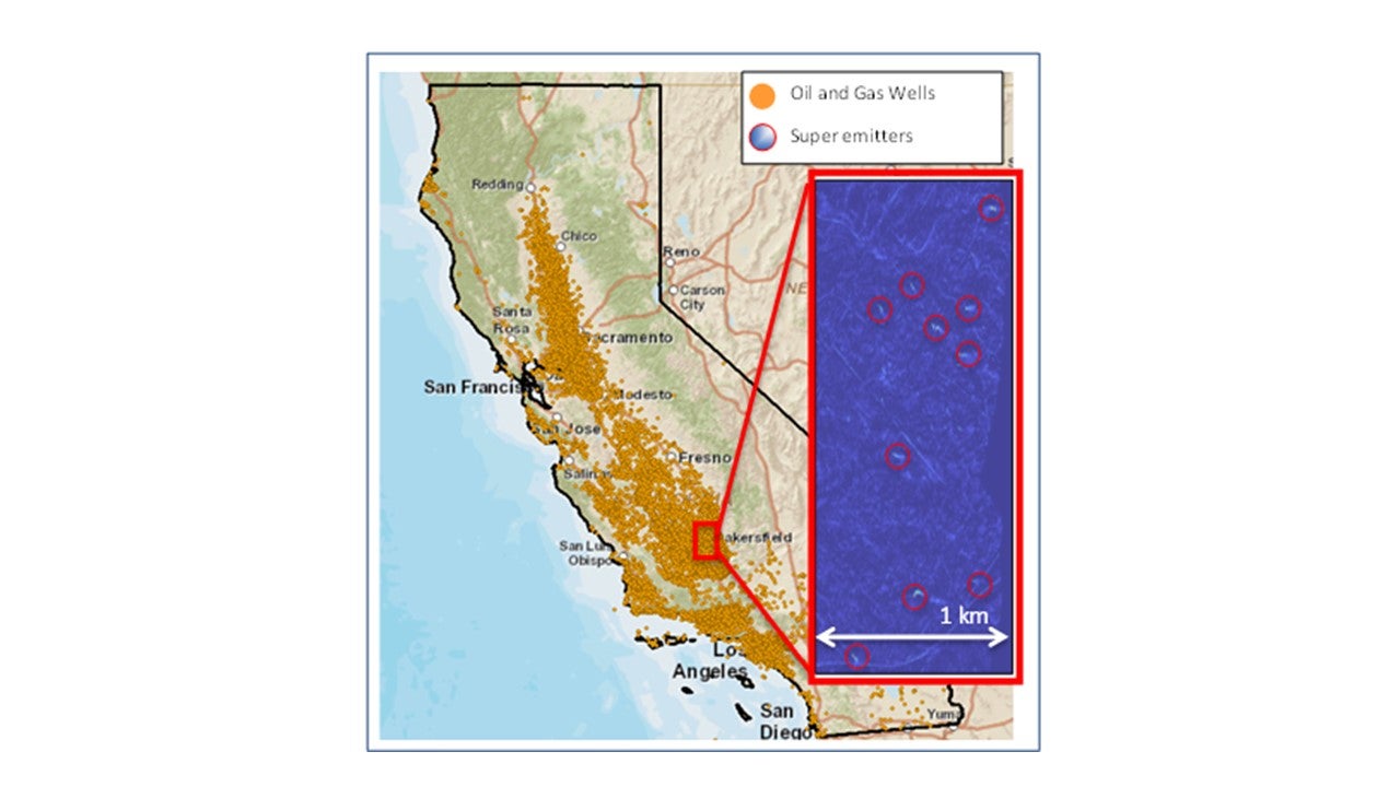 NASA helped locate over 300 methane hot spots across California ...