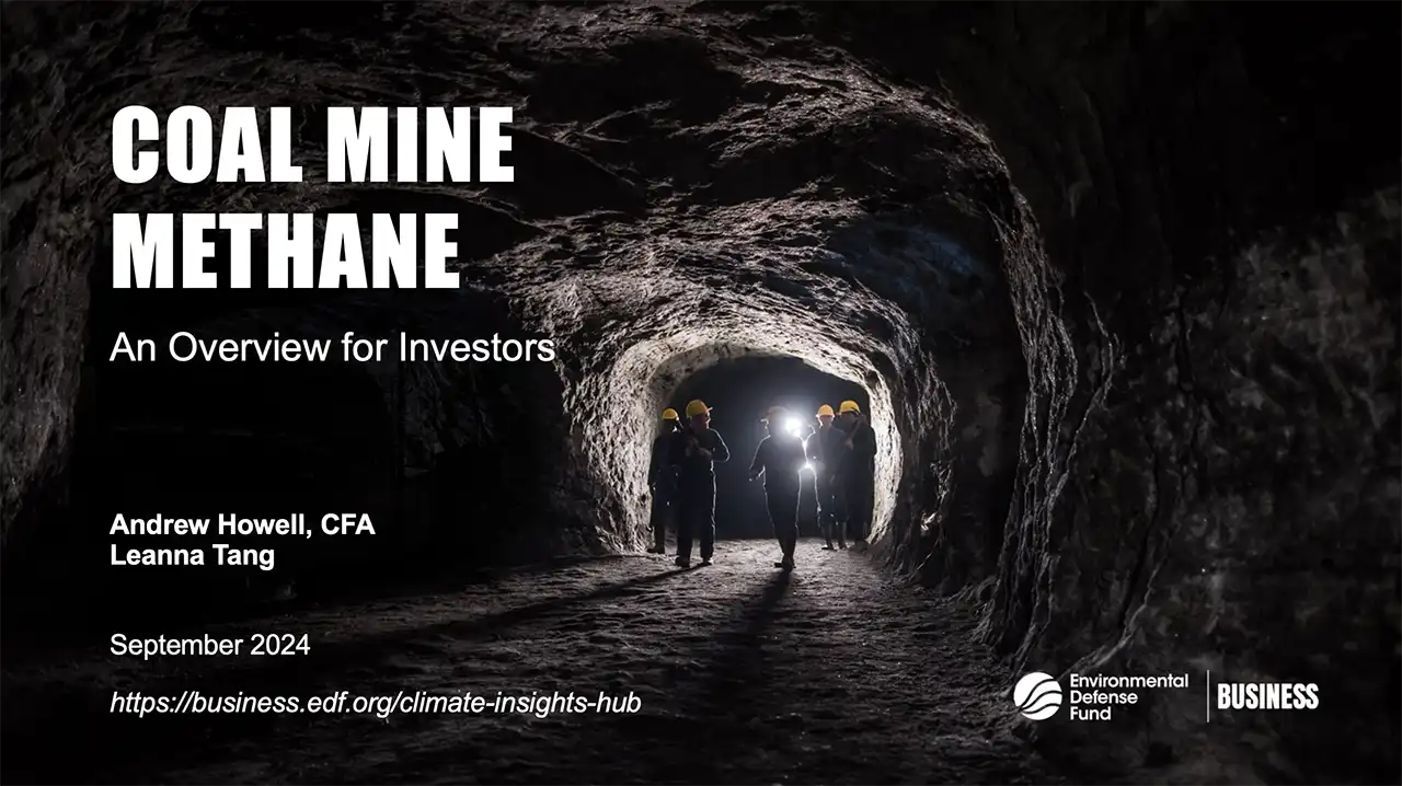 Coal Mine Methane: An overview for investors - EDF+Business